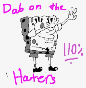 Dabbing Spongebob - Poster PNG Image | Transparent PNG Free Download on ...