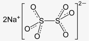 Sodium Dithionate 2d - Sodium Metabisulfite Structure PNG Image ...