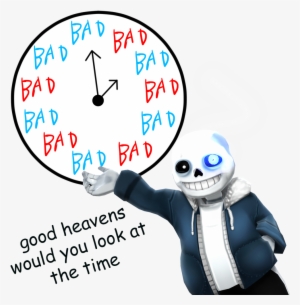 Sans Bad Time Clock PNG Image | Transparent PNG Free Download on SeekPNG