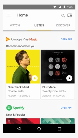 Listentab Googlehomeapp - Nine Track Mind PNG Image | Transparent PNG ...