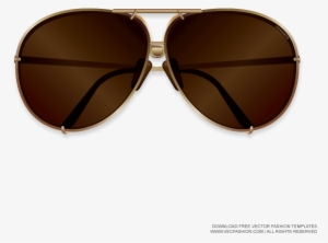 Men Sunglasses Vector Template - Reflection PNG Image | Transparent PNG ...