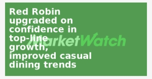 Red Robin Upgraded On Confidence In Top-line Growth, - Graphics PNG ...