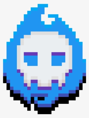 Fire Skull - Pixel Art Fire Skull PNG Image | Transparent PNG Free ...