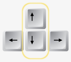 Arrow Keys-up Down - Arrow Keys Cartoon PNG Image | Transparent PNG ...