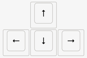 Arrow Key Cliparts - Arrow Keys And Spacebar PNG Image | Transparent ...