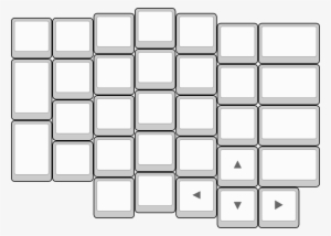 Arrow Key Cliparts - Arrow Keys And Spacebar PNG Image | Transparent ...
