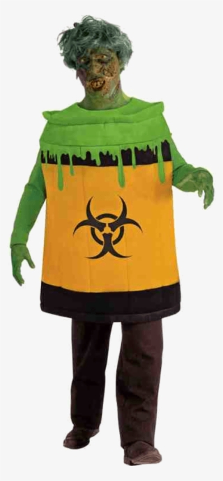 Toxic Waste Barrel Zombie Costume - Toxic Waste Barrel Costume PNG ...