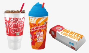 Big Gulp, Slurpee And Big Bite Packaging - Gelato PNG Image ...