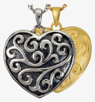 Scrollwork Filigree Heart - Necklace PNG Image | Transparent PNG Free ...
