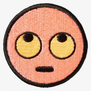 Rolling Eye Emoji Sticker Patch - Emoji PNG Image | Transparent PNG ...