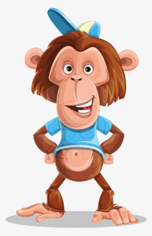 Ron K The Hipster Monkey - Monkey PNG Image | Transparent PNG Free ...