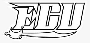 Ecu Pirates Logo Black And White - Black And White Ecu Logo PNG Image ...