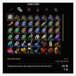 Witcher 3 Potion Inventory PNG Image | Transparent PNG Free Download on ...