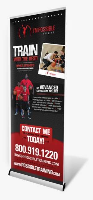 Official I'm Possible Training Retractable Banner - Banner PNG Image ...