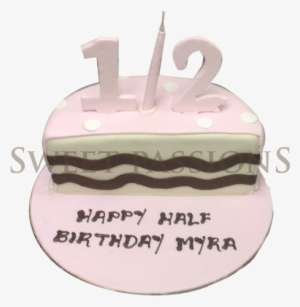 Half Birthday Cake - Birthday Cake PNG Image | Transparent PNG Free ...
