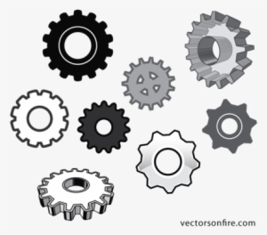 Vector Gear Set - 3d Gear Vector Png PNG Image | Transparent PNG Free ...