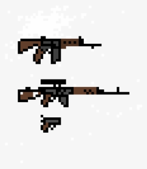 Fn Fal, Svd/dragonuv, M1911 - Fn Fal Pixel Art PNG Image | Transparent ...
