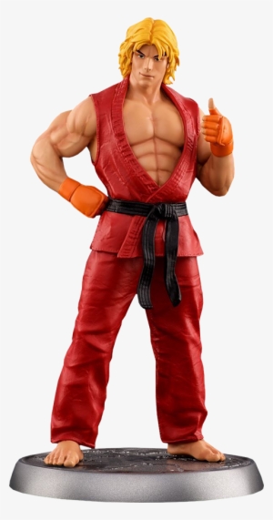 25" Street Fighter Statue Ken Masters With Dragon Flame - Pop Culture ...