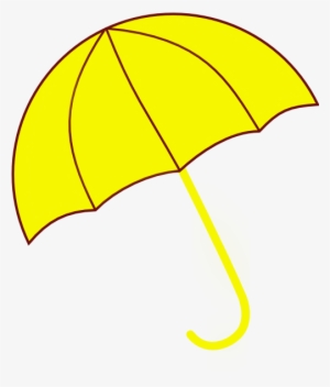 Umbrella Clipart Seven - Yellow Umbrella Cartoon Png PNG Image ...