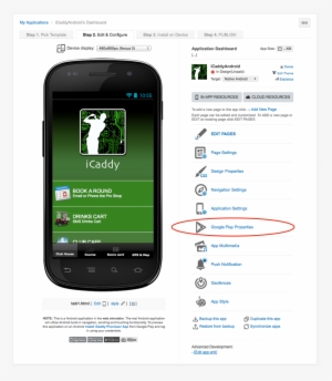 From The App's 'dashboard' Select 'google Play Properties' - Iphone PNG ...