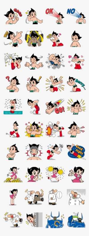 Astro Boy - Chibi Maruko Chan Stickers PNG Image | Transparent PNG Free ...