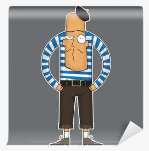 Cartoon French Man Vector Illustration - Illustration PNG Image ...