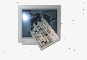 Smashed Computer Transparent - Сломанный Компьютер PNG Image ...