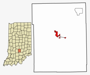 Map Of Allen County, Indiana With Municipalities And - Indiana PNG ...