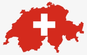 Red Cross Switzerland - Switzerland Map With Flag PNG Image ...