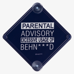 Parental Advisory Car Sign - Sign PNG Image | Transparent PNG Free ...