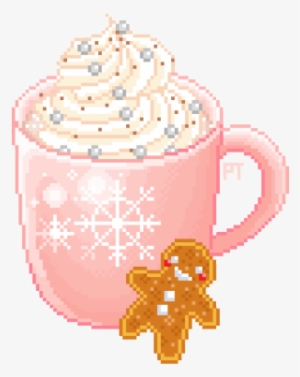 Cute Hot Chocolate Gingerbread Pixel Art Pixel Pixel - Pretty ...