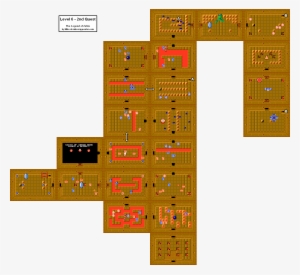 Level - Legend Of Zelda Nes Level 2 Quest 2 Map PNG Image | Transparent ...