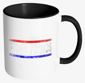Retro Vintage Flag Dutch Netherlands 11oz Black & White - Birthday Cup ...