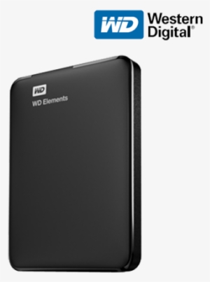 Wd Elements 1tb Portable Hard Drive - Western Digital PNG Image ...
