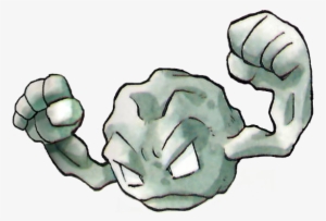 Geodude Pokemon Red And Green Official Art - Pokemon Geodude Original ...