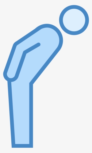 This Logo Shows A Drawing Of A Person Shown From The - Someone Bowing ...