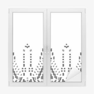 Hand Drawn Tribal Seamless Border Window & Glass Sticker - Door PNG ...