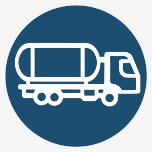 Waste Transport Icon - Round Blue Gallery Icon PNG Image | Transparent ...