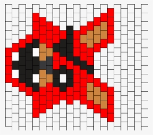 Foxy Fnaf Bead Pattern - Fnaf Perler Bead Patterns Foxy PNG Image ...