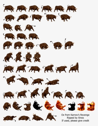Click For Full Sized Image Ox - Ox Sprite PNG Image | Transparent PNG ...