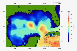 Gulf Of Mexico Txhp - Mixed Layer Depth Map Gulf Of Mexico PNG Image ...