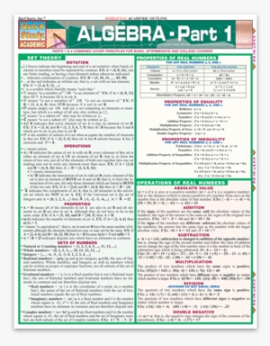 Algebra - Algebra Quick Study Academic PNG Image | Transparent PNG Free ...