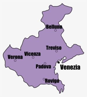 Veneto Italy Veneto Map - Major Cities In Veneto PNG Image ...