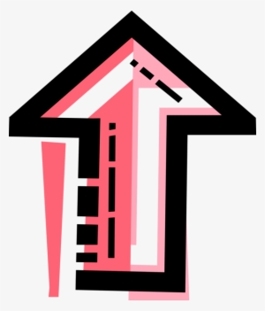 Vector Illustration Of Upwards Pointing Arrow Pointer - Sign PNG Image ...