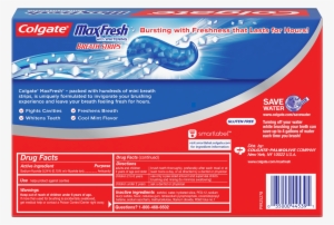 Colgate Max Fresh Toothpaste With Mini Breath Strips, - Colgate PNG ...
