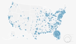 This Map Shows Those Locations As A Way To Approximate - United States ...