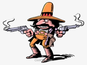 Cartoon Gunslinger Royalty Free Vector Clip Art Illustration ...