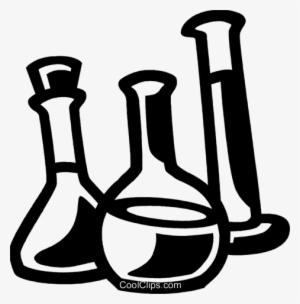 Beakers Flasks And Test Tubes Royalty Free Vector Clip - Пробирка ...