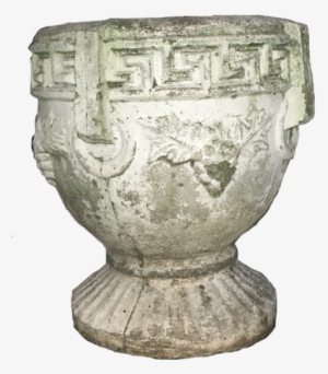 Concrete Urn With Greek Key 28 S1 - Urn PNG Image | Transparent PNG ...