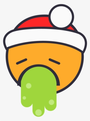 Puking Santa - Emoji PNG Image | Transparent PNG Free Download on SeekPNG